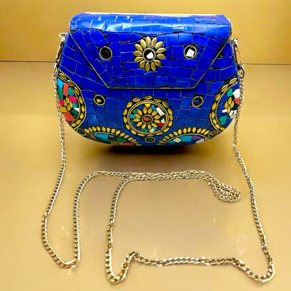 Ramla | Bags | New Ramla Handmade Mosaic Detachable Chain Bag | Poshmark